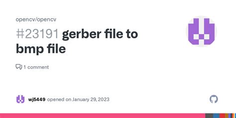 Gerber File To Bmp File · Issue 23191 · Opencvopencv · Github