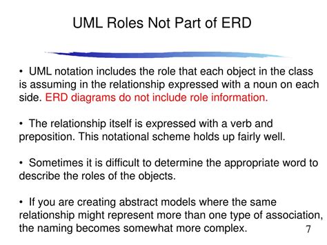 Ppt Lecture 10 Uml Vs Erd Powerpoint Presentation Free Download