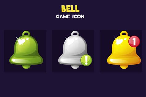 Set Notification Icons For Game Vector Illustration Message Icons For