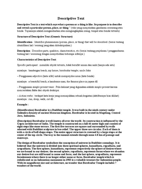 Descriptive Text Pdf