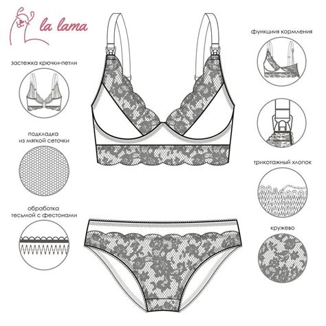 Технический рисунок нижнего белья