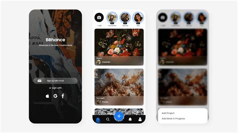 Behance Mobile UI UX Redesign On Behance