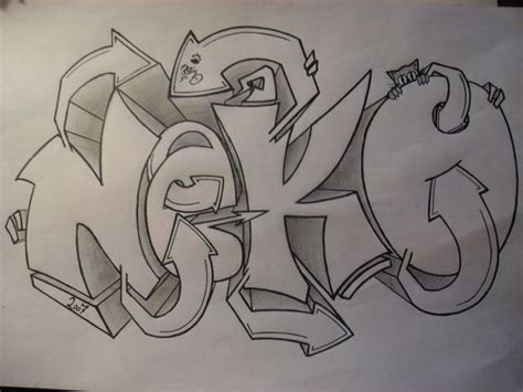 Dibujos A Lapiz De Graffitis
