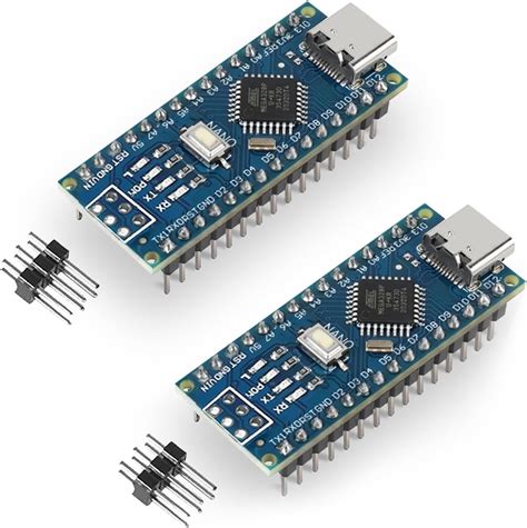 Amazon co jp Arduino NanoKidsRobotナノボードATmega328pチップUSB Cインターフェース 2個 に対応 パソコン周辺機器