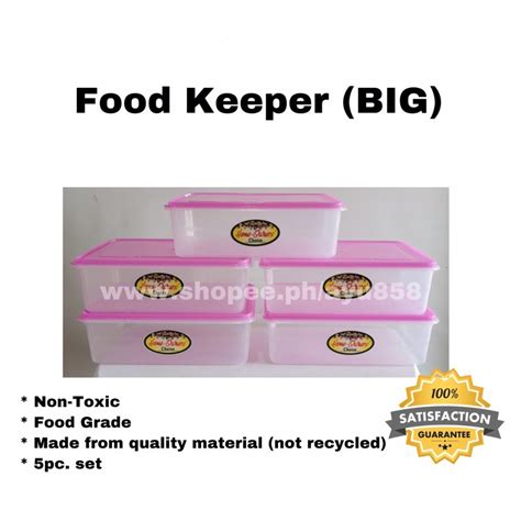 Food Keeper Plastic Container Baonan 5pcs Shopee Philippines