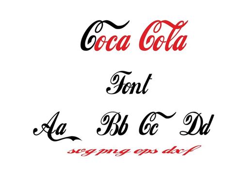 Coca Cola Font Cursive Font Svg Coca Cola Coca Cola Etsy