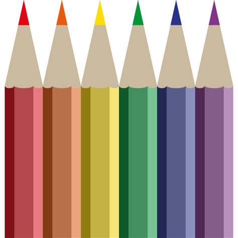 Colored Pencils Vector Image Free Svg