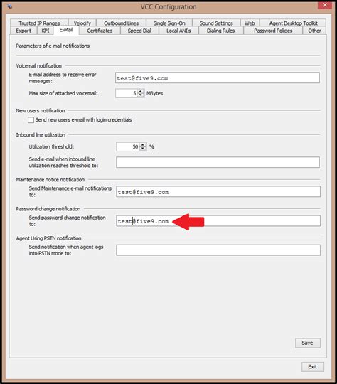 Vcc Password Reset Notification