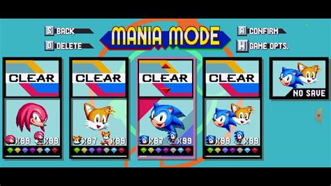 How To Get Level Select Sonic Mania Plus Rsdk Youtube