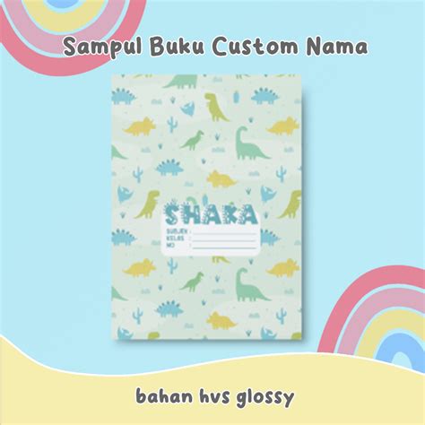 Jual Sampul Buku Custom Nama Untuk Buku Ukuran Kecil Shopee Indonesia