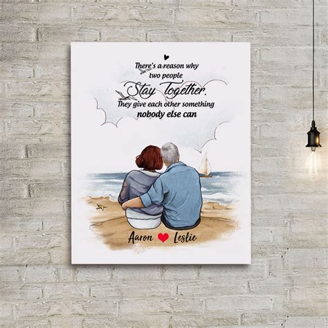 Personalized Couple Canvas Print Ts For Him Her Unifury
