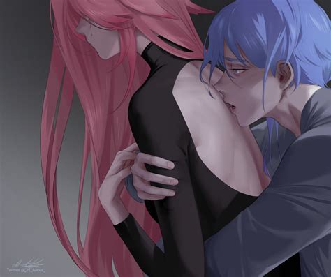Yae Miko And Kamisato Ayato Genshin Impact Drawn By Malexa Danbooru