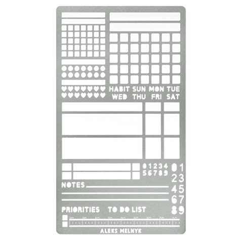 Best Planner Stencils For Creative Organization Ashley Yeo