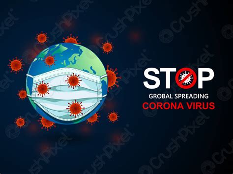 Virus Around The World Stock Vector 2080897 Crushpixel