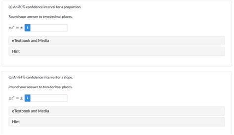 Solved A An 80 Confidence Interval For A Proportion