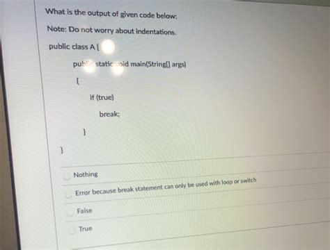 Solved What Is The Output Of Given Code Below Note Do Not