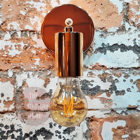 Rose Gold E27 Wall Light