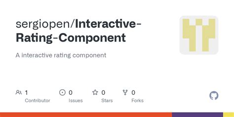 Github Sergiopeninteractive Rating Component A Interactive Rating