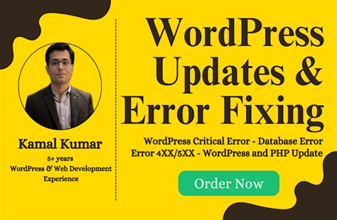 Fix Wordpress Critical Error Database Error Php Fatal Warning Wp