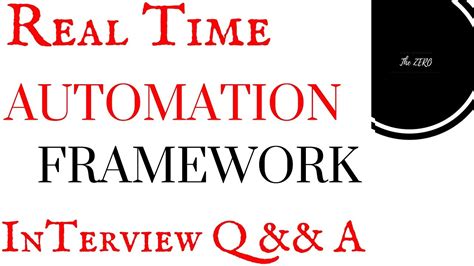 Automation Testing Interview Questions And Answers Selenium Framework