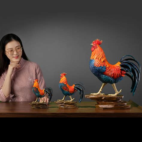 Tượng Đồng Con Gà Trống Cá Heo Decor