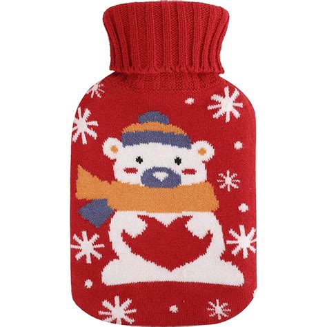 Perna Pentru Apa Calda Zola Capacitate 2l Din Cauciuc Cu Husa Model Urs Rosie Emagro