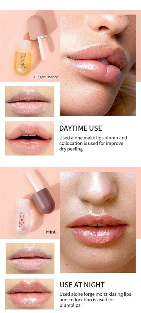 Lip Plumper Set Natural Lip Care Serum For Plump Fuller Lips Reduce