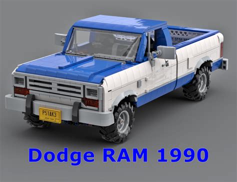 Lego Moc Dodge Ram 1990 1st Generation Blue Version By Syzygy87