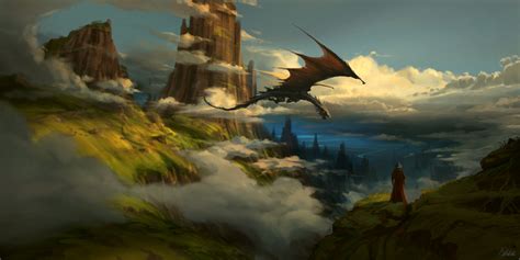 Dragon Valley Fantasy Fantasy Art Philipp A Urlich Dragon