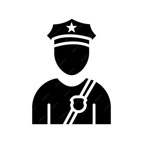 Premium Vector Policeman Icon Set Security Officer Guard Vector