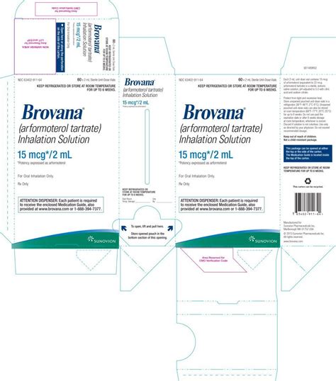 Brovana Fda Prescribing Information Side Effects And Uses
