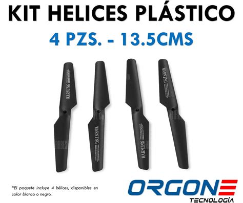 Kit De 4 Hélices Plástico 13 5cms Orgontec