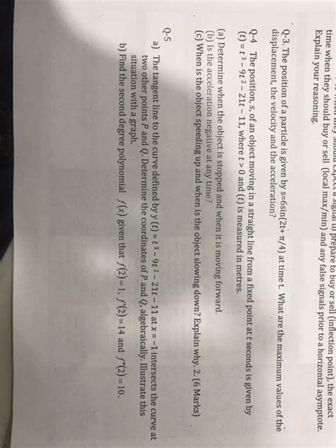 Solved MCV4U Summative 10 Of Final Evaluation Q 1 Find The Chegg Com