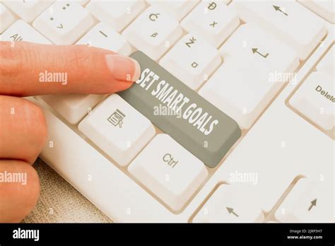 Affiche Textuelle Indiquant Définir Les Objectifs Intelligents Concept