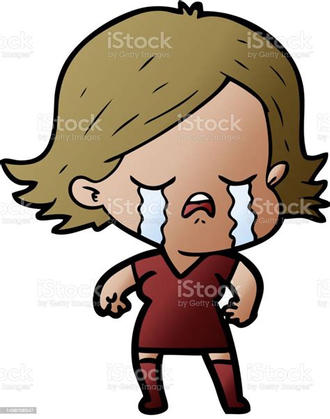 Cartoon Girl Crying Stock Illustration Download Image Now Adult
