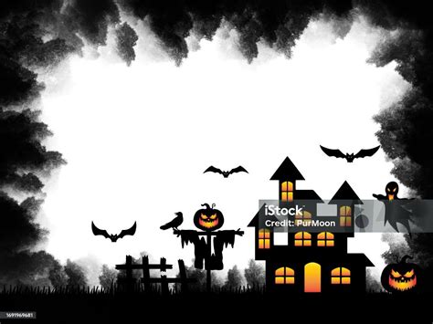 으스스한 할로윈 프레임 배경 그림입니다 장식용 할로윈 프레임입니다 공포 할로윈 프레임 배경입니다 무서운 할로윈 프레임 배경입니다 할로윈 프레임 배경 그림 10월에 대한 스톡