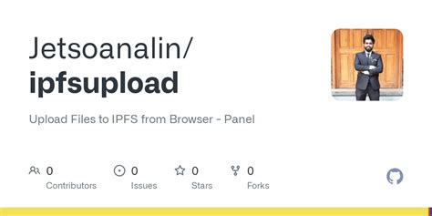 Github Jetsoanalin Ipfsupload Upload Files To Ipfs From Browser Panel