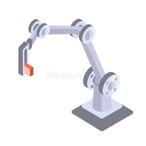 Automated Production Line Factory Floor With Conveyor And Various