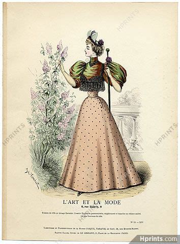 Original Vintage Lart Et La Mode 1893 N°13 Complete Magazine With