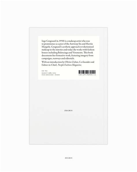 Inge Grognard Makeup 19892005 Zegris