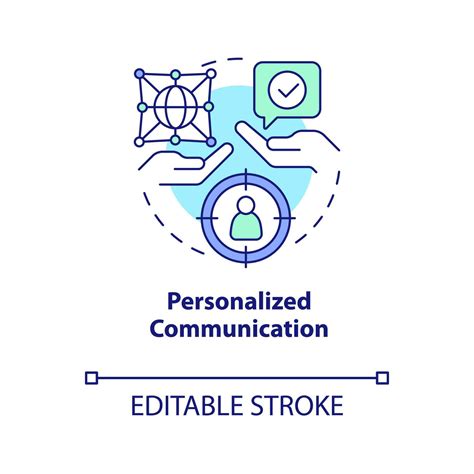 Personalized Communication Concept Icon Digital Marketing Strategy Iot Tools Abstract Idea