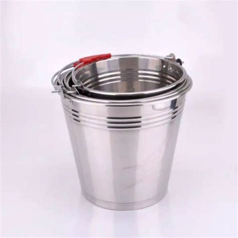 Most Selling Large Stainless Steel Bucket Bucket 20 Liters 16 Liters 15