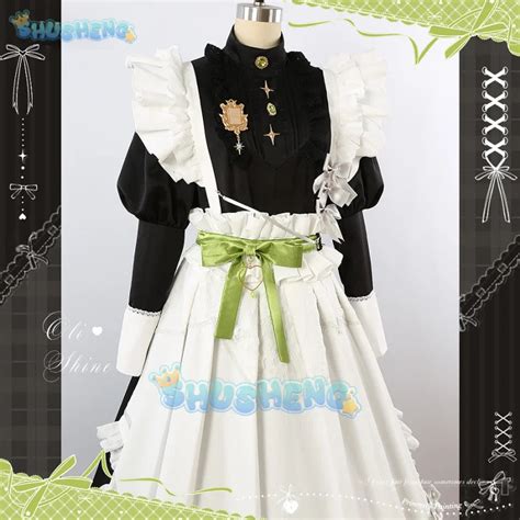 Nu Carnival Olivine Cosplay Costume Maid Outfit Dress Uniform