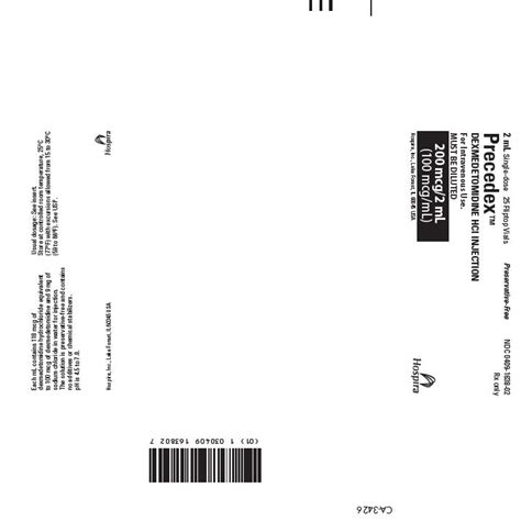 Precedex Fda Prescribing Information Side Effects And Uses