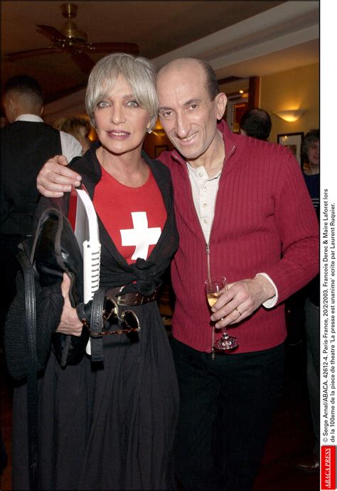 Photo Francois Derec And Maire Laforet Lors De La 100eme De La Piece De Theatre La Presse Est