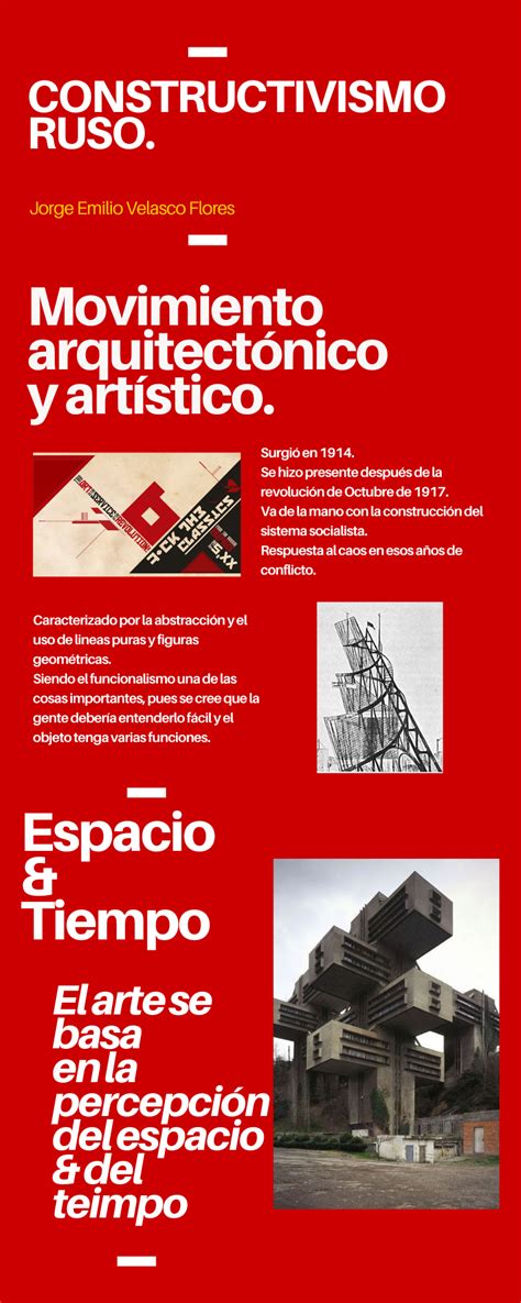 Constructivismo Ruso Constructivismo Constructivismo Ruso Infografia