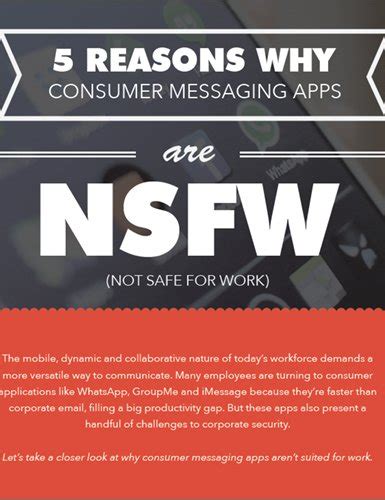 5 Reasons Consumer Messaging Apps Are Nsfw