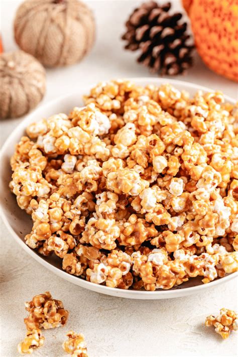 Caramel Popcorn Recipe Made On The Stovetop
