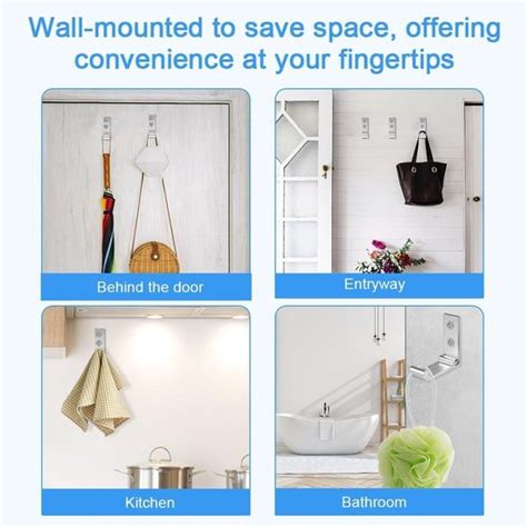 Allecto Plus Opvouwbare Wandhaken Van Aluminium Set Van 5 Stuks Met