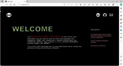 Manisaradhi Mandala On Linkedin Portfolio React Html Css